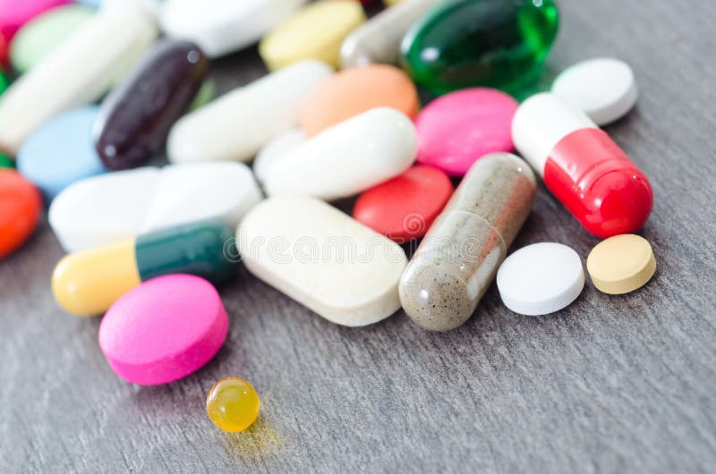 Assorted pills stock image. Image of close, pharmaceutical - 31405797