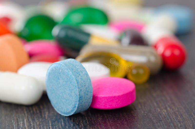 Assorted pills stock photo. Image of objects, capsules - 31503204