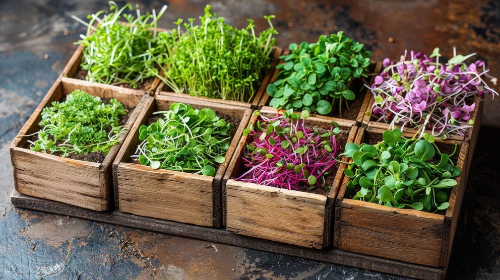 Assorted Plants in Various Containers Stock Photo - Image of plants ...