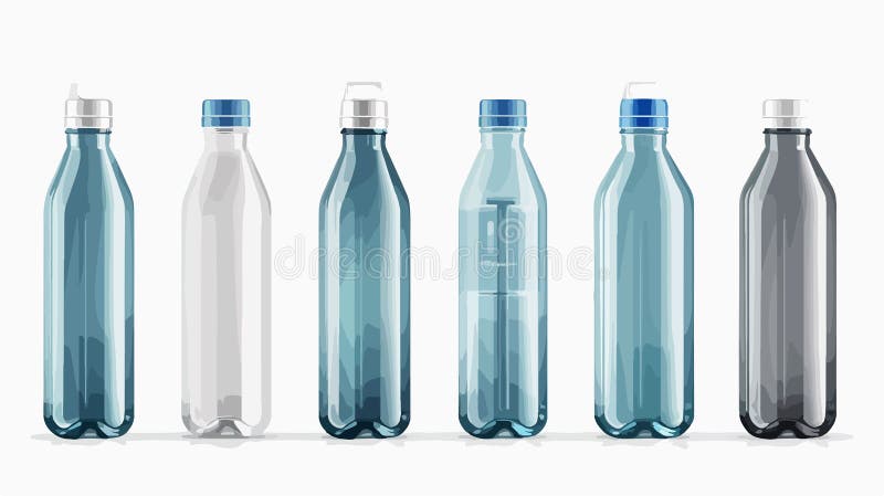 Assorted Plastic Drinking Water Bottle Set in Various Sizes for ...