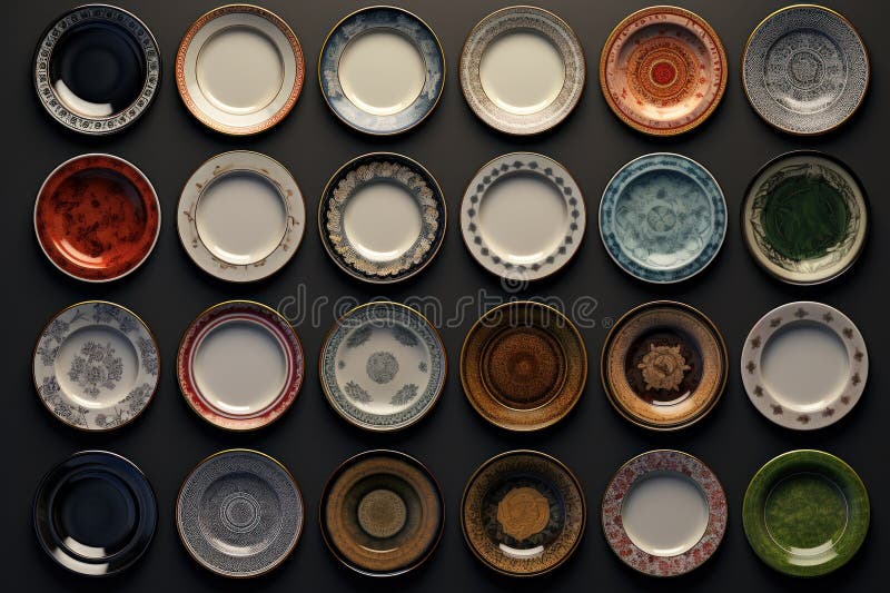 Assorted Plates Unique Designs Stock Photos - Free & Royalty-Free Stock ...