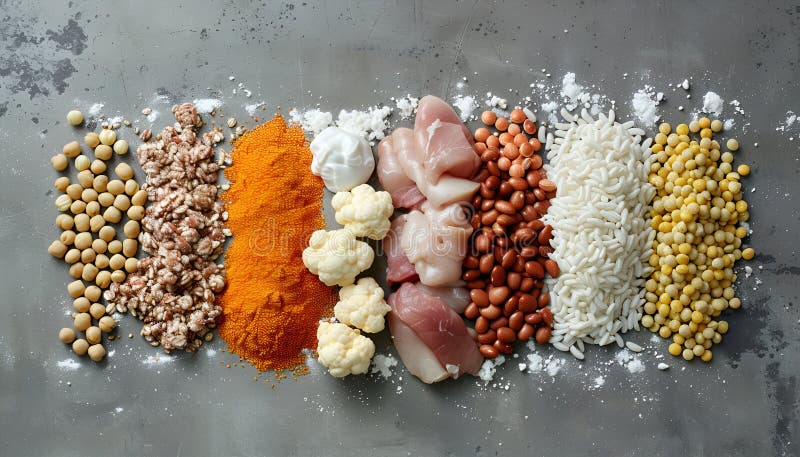 Assorted of Protein Food Source Stock Image - Image of vegetarian ...
