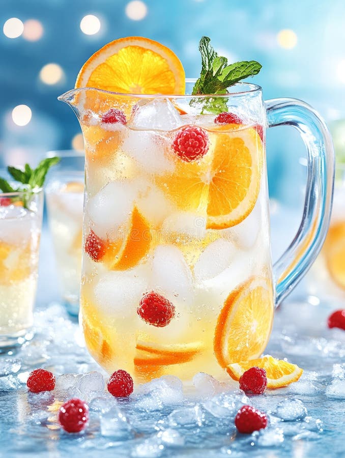 Assorted Refreshing Cocktails with Citrus, Mint, and Ice, Perfect for ...