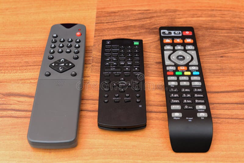 Assorted Remote Controllers Stock Image - Image of indoors ...