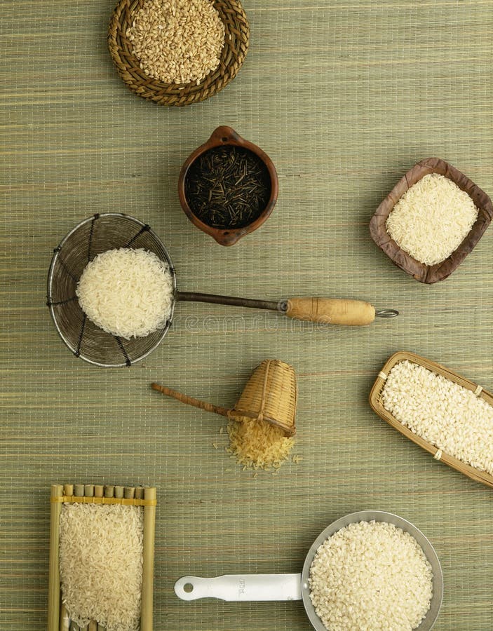 Assorted rice stock photo. Image of long, brown, skimmer - 23705314