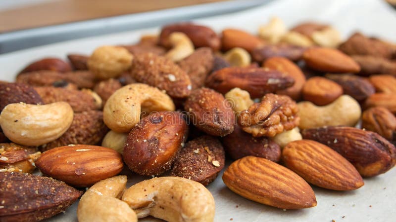 Assorted Roasted Nuts and Peas Snack for Healthy Eating and Party ...