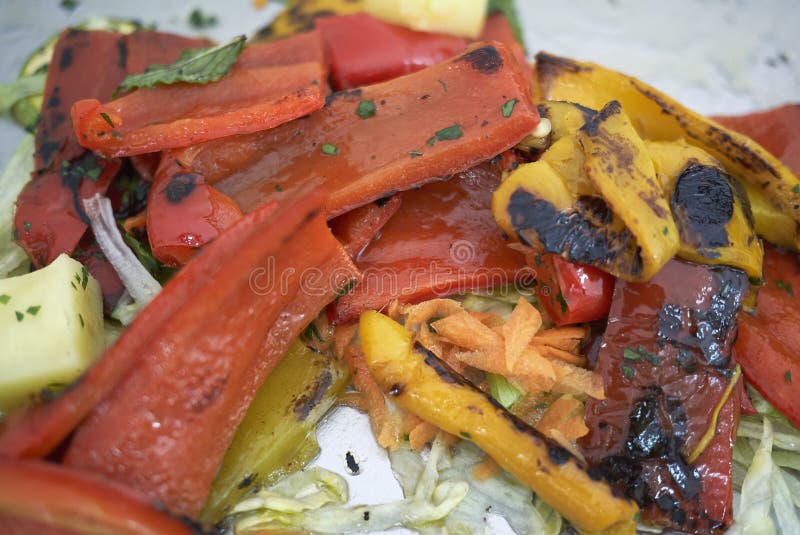 Assorted roasted pepper stock photo. Image of cuisine - 120234346