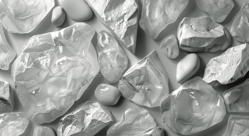 Assorted Rocks Arranged on Table Stock Photo - Image of rocks, decor ...