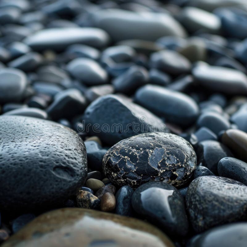 Assorted Rocks Scattered on the Ground Stock Illustration ...