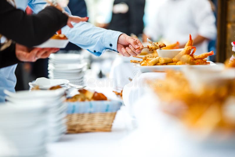 Assorted Roll Pastry with Sauce Stock Photo - Image of plate ...
