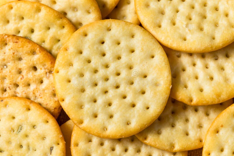 Assorted Round Whole Wheat Crackers Stock Photo - Image of circle ...