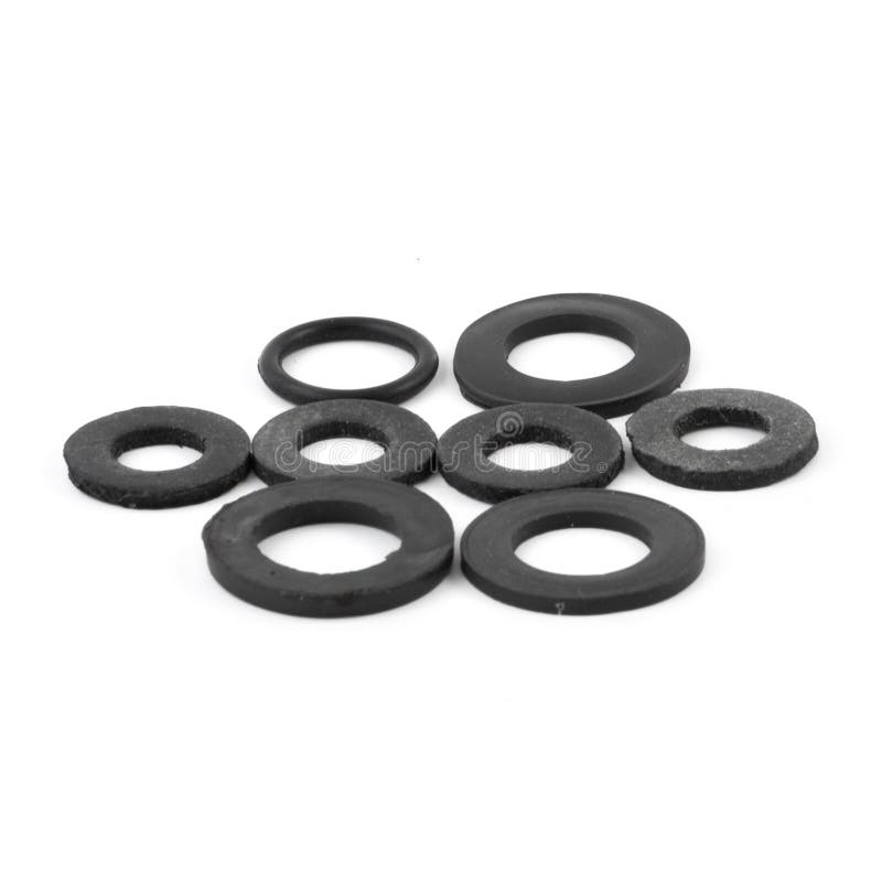 Assorted Rubber O Rings, Isolated Stock Photo - Image of group ...