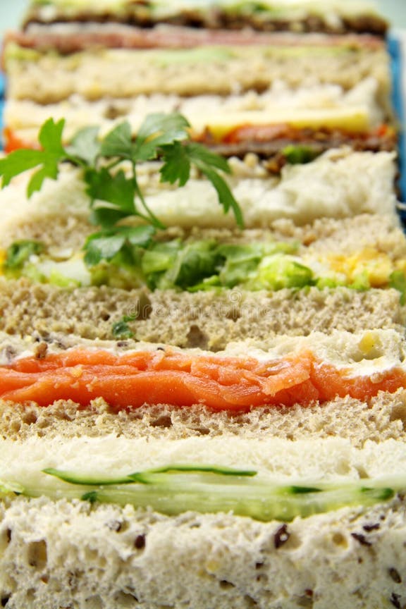 Assorted Sandwiches stock photo. Image of gourmet, wholemeal - 13255290