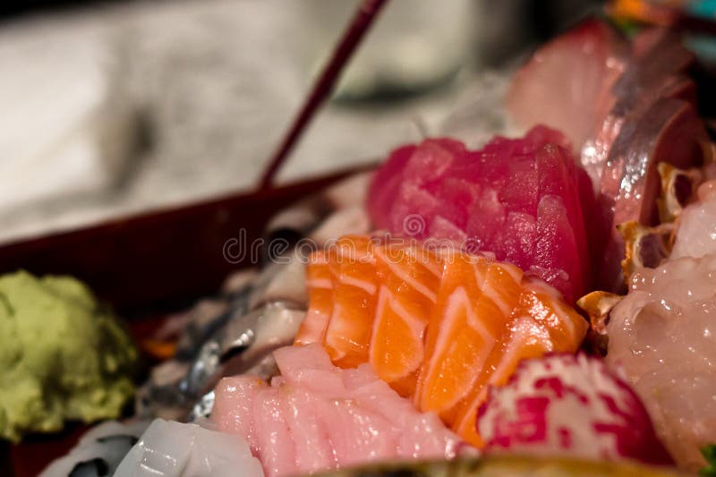 Assorted sashimi stock image. Image of slice, rice, seaweed - 22214197