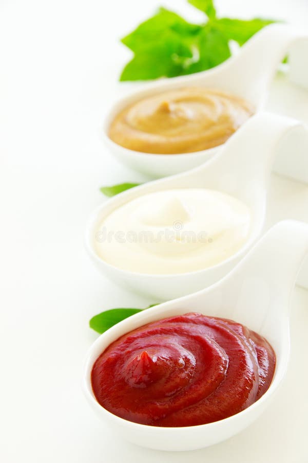 Assorted sauces: stock photo. Image of wooden, domestic - 44059778
