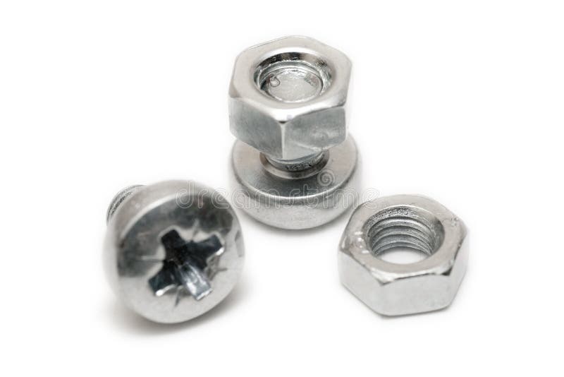 Assorted screws and nuts stock photo. Image of hexagonal - 22539246