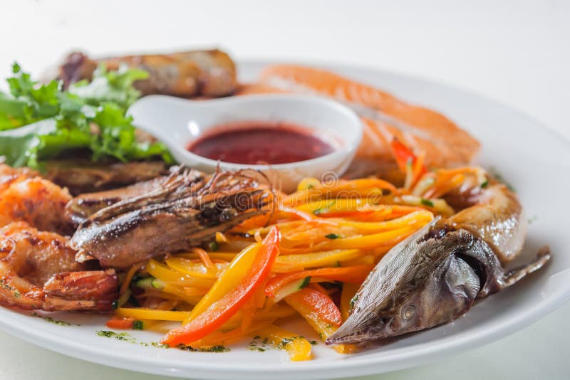 Assorted seafood stock photo. Image of appetizing, closeup - 37935090