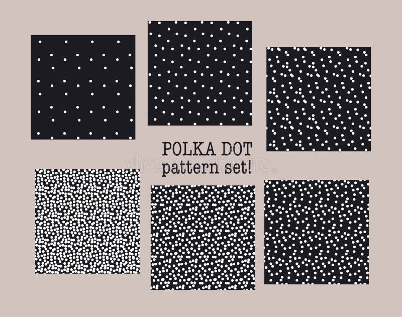 Assorted Set of Dotted Repeatable Pattern Stock Vector - Illustration ...