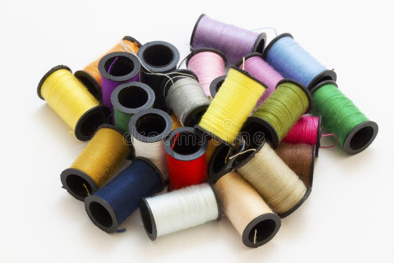 Assorted sewing thread stock photo. Image of macro, filament - 20148460