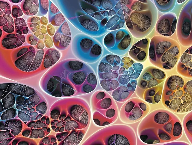 Diverse Computer Generated Shapes Stock Illustration - Illustration of ...