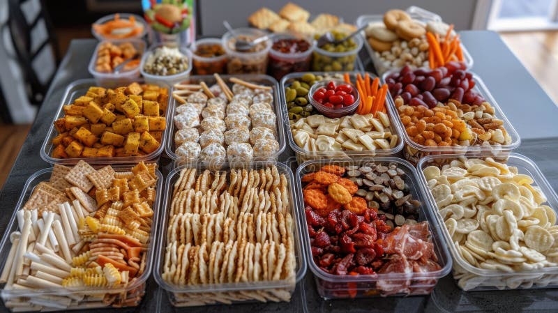 Assorted Snack Platter: Chips, Dips, Vegetables, and Appetizers the Tailgate Watch Party Snackle ...