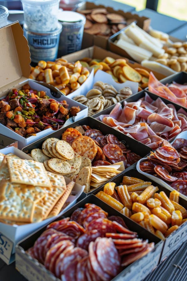 Assorted Snack Platter: Chips, Dips, Vegetables, and Appetizers the Tailgate Watch Party Snackle ...