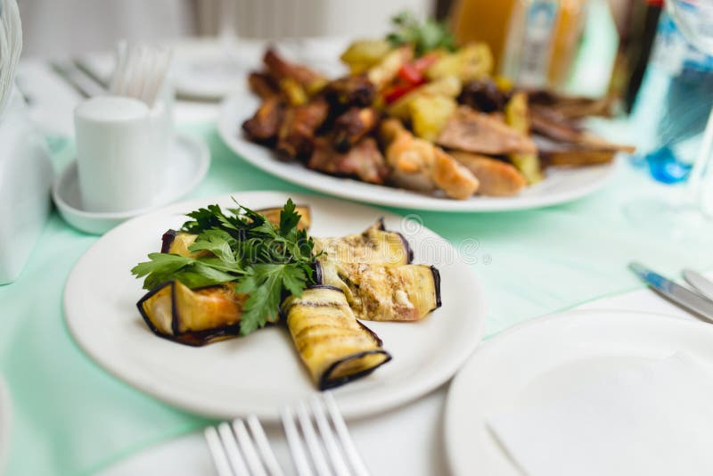 Assorted Snacks Served on the Table Stock Image - Image of event ...