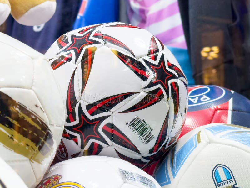 Assorted Soccer Balls in Claw Machine with Team Logos and Designs ...