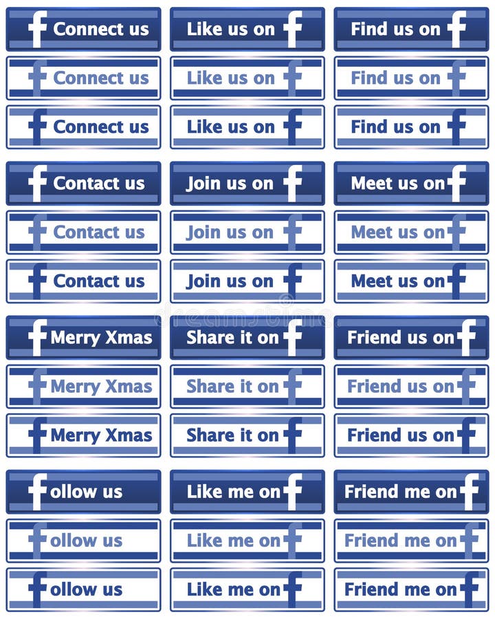 Assorted Social Media Facebook Buttons Editorial Photography ...