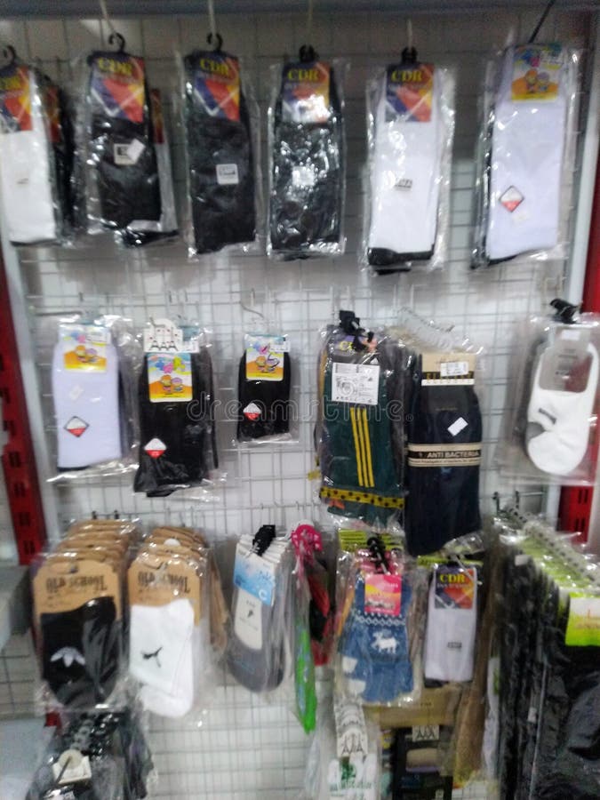 Socks Retail. Assortment of Colorful Socks in Retail Shop Super Socks ...