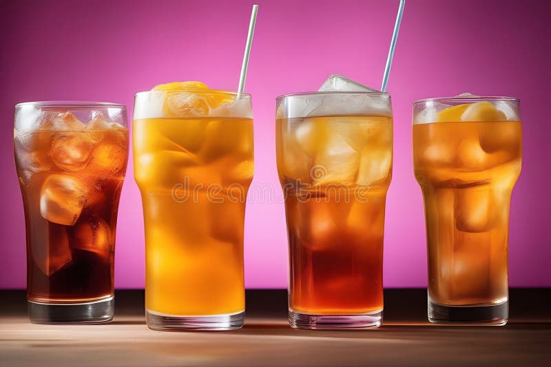 Assorted Soda Soft Drinks Chilling in Ice Stock Photo - Image of ...