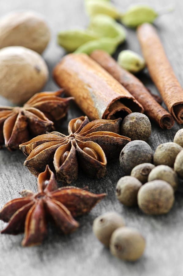 Assorted spices stock image. Image of group, flavor, anise - 13481673