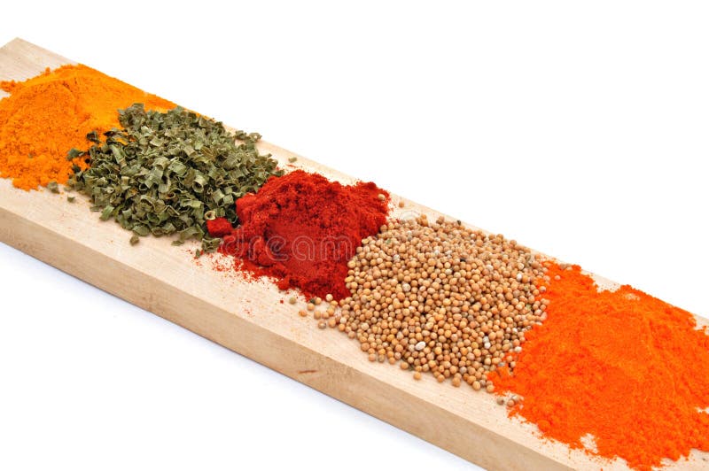 Assorted spices stock image. Image of nutmeg, curry, biological - 18399359