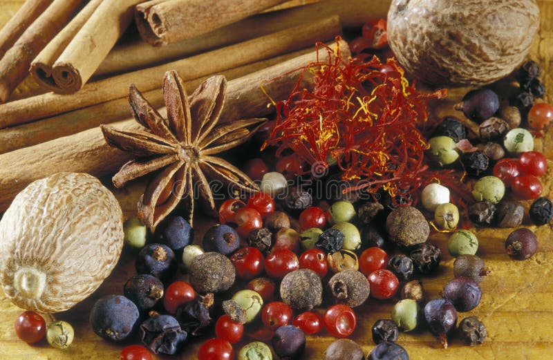 Assorted spices stock image. Image of selection, peppered - 23706253
