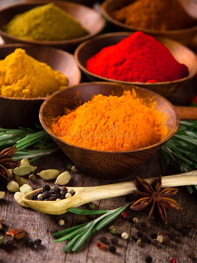 Assorted spices stock photo. Image of herb, garlic, coriander - 26742908