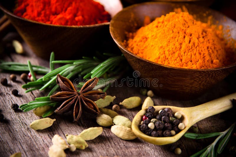 Assorted spices stock image. Image of coriander, healthy - 27079867