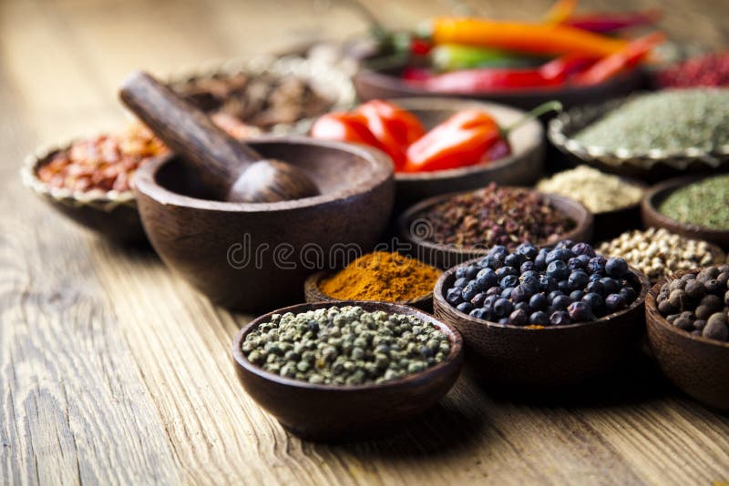 Assorted Spices stock image. Image of cooking, leaf, group - 65031199