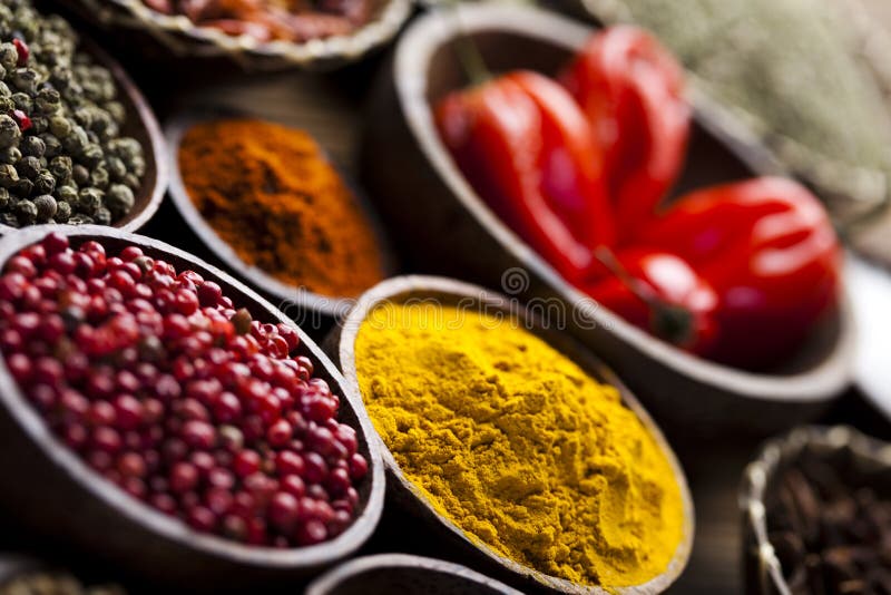 Assorted Spices stock image. Image of food, cuisine, garlic - 65031255