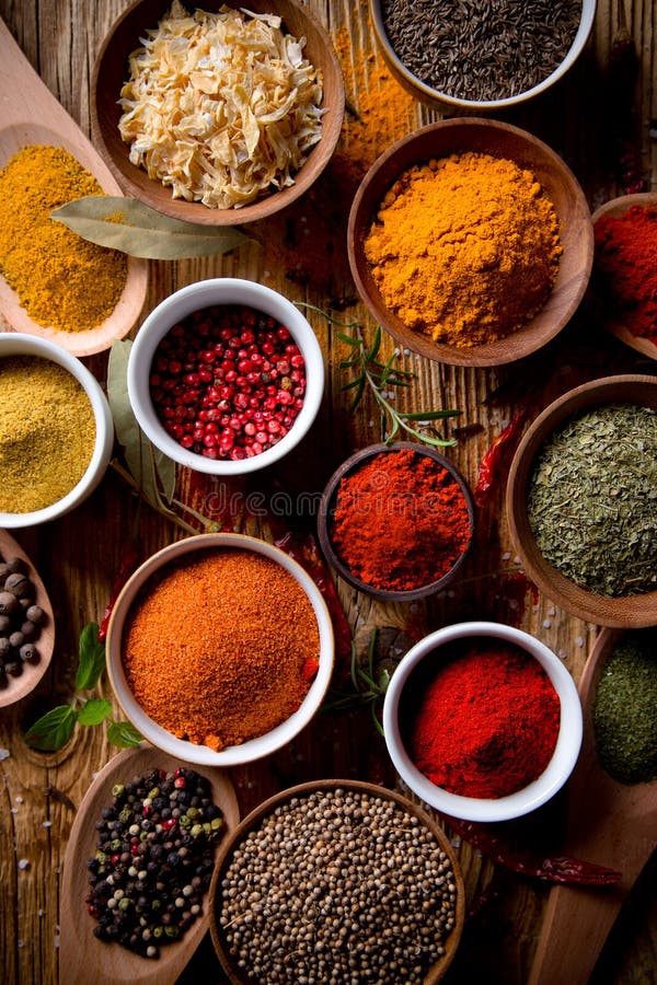 Assorted spices stock image. Image of powder, fresh, healthy - 36697567