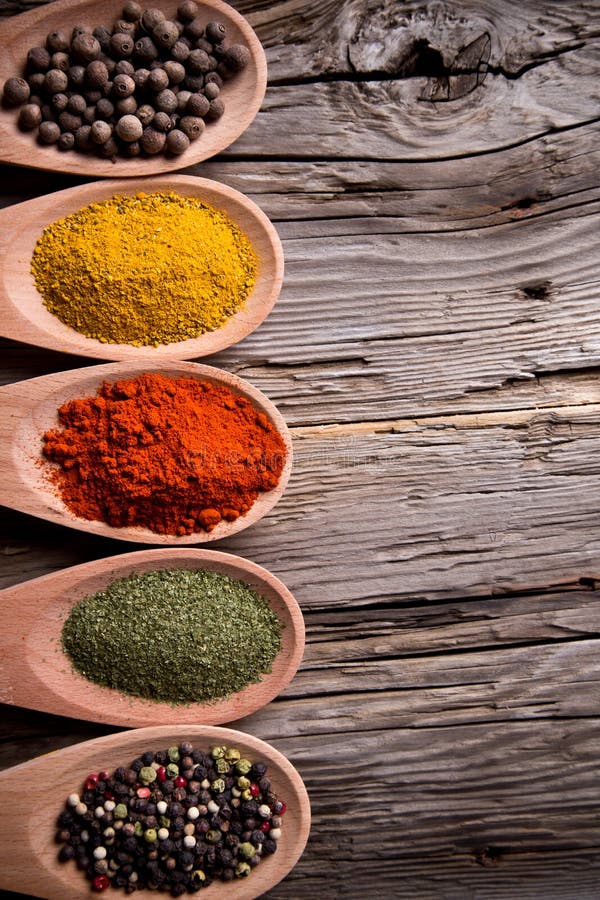 Assorted spices stock image. Image of food, colourful - 36697691