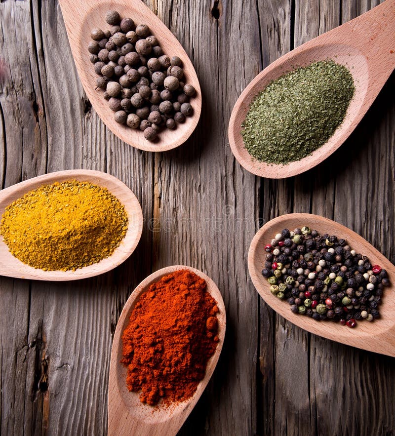 Assorted spices stock photo. Image of cardamom, cuisine - 36697720