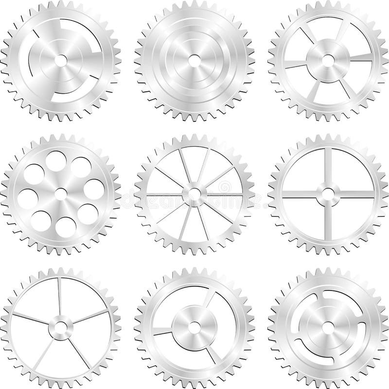 Gears stock vector. Illustration of gear, concept, brushed - 13318438