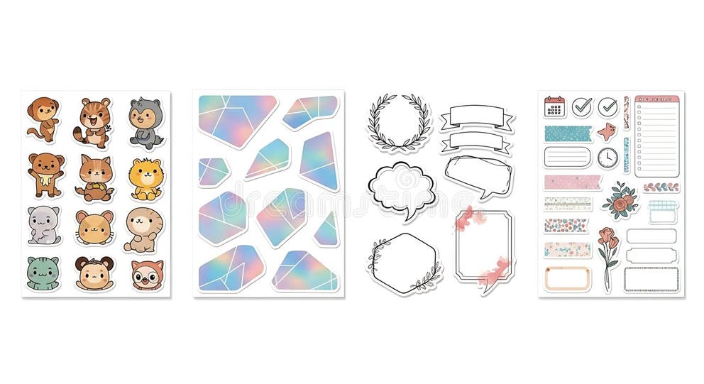 Journaling Sticker Stock Illustrations – 1,565 Journaling Sticker Stock ...