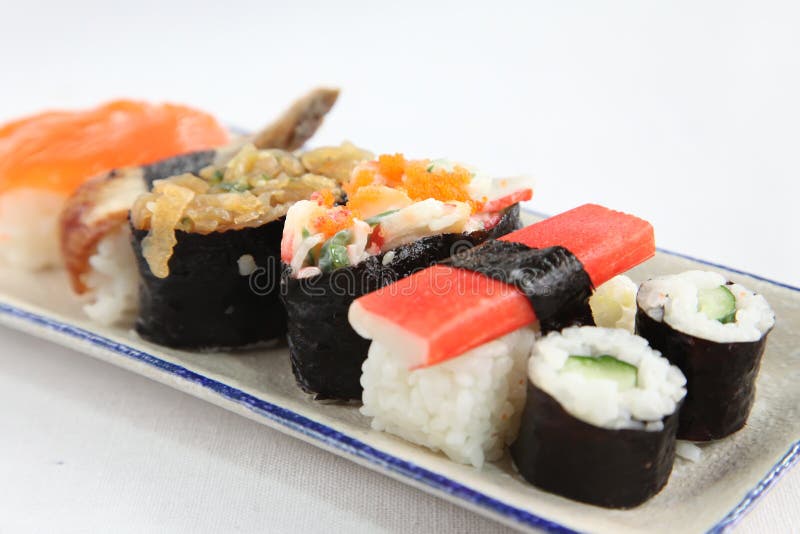 Assorted sushi stock photo. Image of nutritious, fish - 10670358