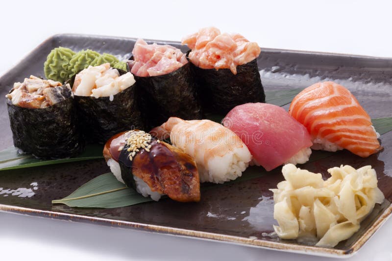 Assorted Sushi Japanese Classic Stock Photo - Image of japan, roll ...