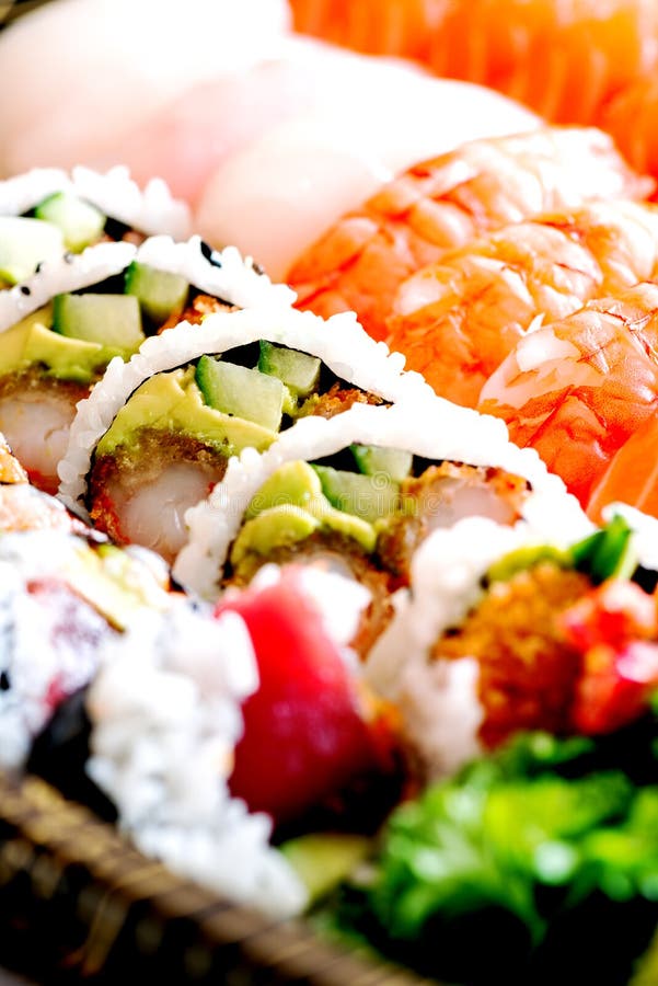 Assorted Sushi and Nigiri Set Stock Photo - Image of rice, meal: 199484908