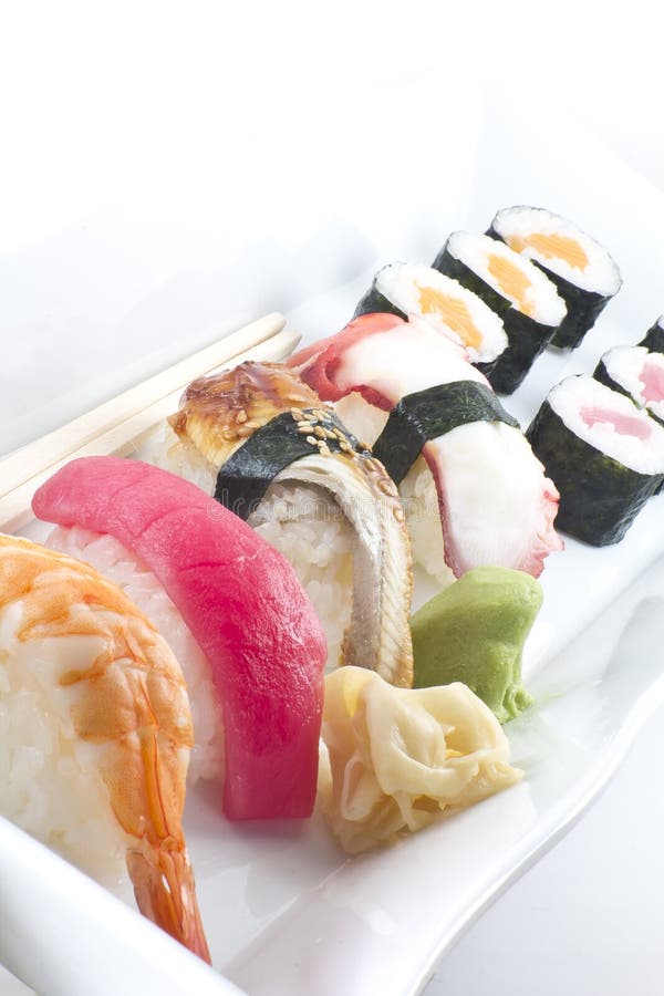 Assorted Sushi Platter stock photo. Image of food, culture - 45183374