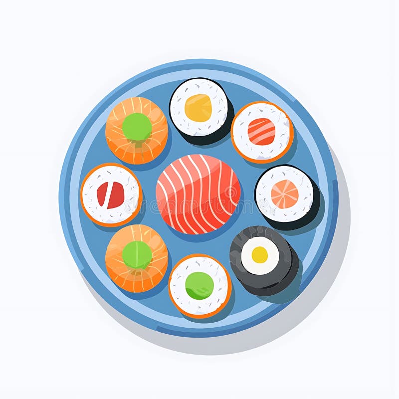 Different Sushi Dish Stock Illustrations – 1,698 Different Sushi Dish ...