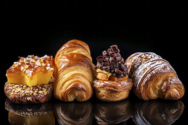 Assorted Sweet Pastries Food Composition Stock Illustration ...