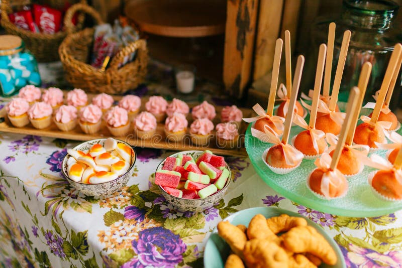 Assorted Sweets in a Cocktail Party Stock Image - Image of childhood ...